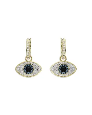SWAROVSKI Symbolica Evil Eye Charm Hoop Earrings - Multi