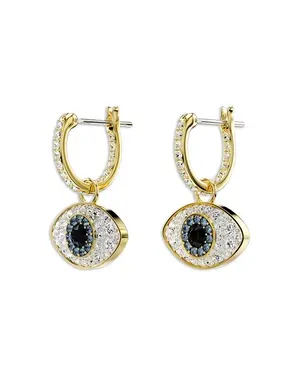 SWAROVSKI Symbolica Evil Eye Charm Hoop Earrings - Multi