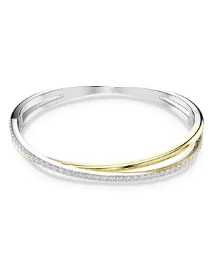 SWAROVSKI Hyperbola Crystal Bangle Bracelet - Two Tone