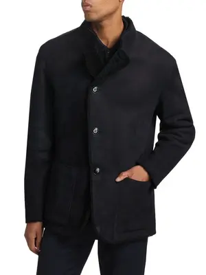 Giorgio Armani Suede Shearling Jacket