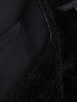 Giorgio Armani Suede Shearling Jacket