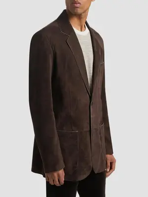 Giorgio Armani Tailored Suede Jacket