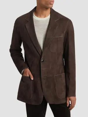 Giorgio Armani Tailored Suede Jacket