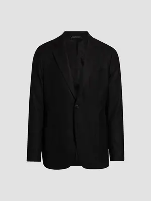 Giorgio Armani Cashmere Stretch Upton Jacket - Black