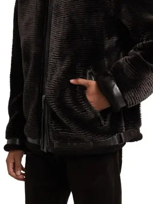 Giorgio Armani Zip-up Shearling Jacket