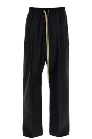 Fear Of God Wide Wool And Silk Trousers - Black