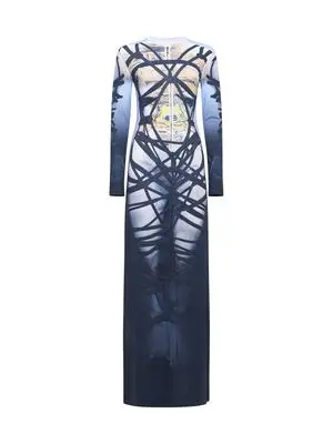 Y/project Y/Project Long Sleeve Dress - Blue