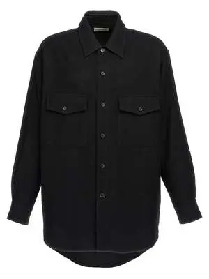 LEMAIRE 'two Pockets Overshirt' Shirt - Black