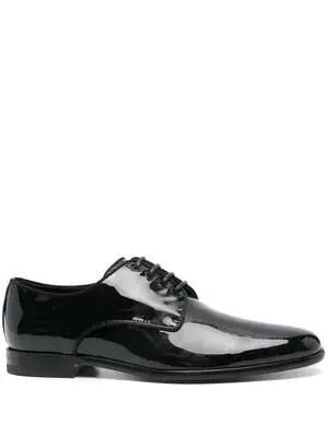 Dolce & Gabbana Raffaello Patent Leather Derby Shoes - Black