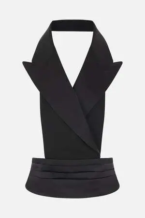 Dolce & Gabbana Dolce & Gabbana Silk Top Vest - Black