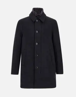 Peuterey Quilted Down Jacket Blue