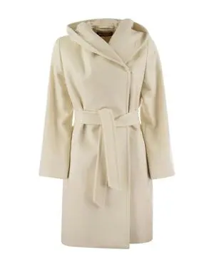 MAX MARA STUDIO Virgin Wool Coat - White