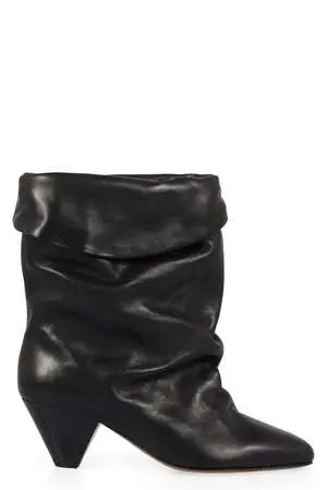 Isabel Marant Leather Ankle Boots - Black