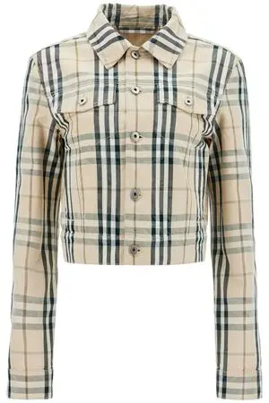 Burberry Burberry Embroidered Denim Jacket Neutro