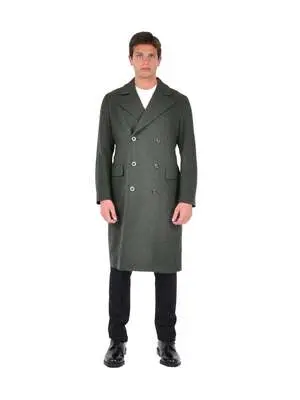 Boglioli Boglioli Double-Breasted Virgin Wool Coat - Grey