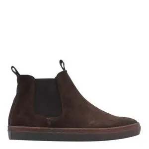 PAWELK'S Pawelk'S Black Buf Ankle Boots - Brown