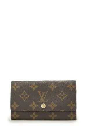 LOUIS VUITTON Monogram Canvas Porte Monnaie - Brown