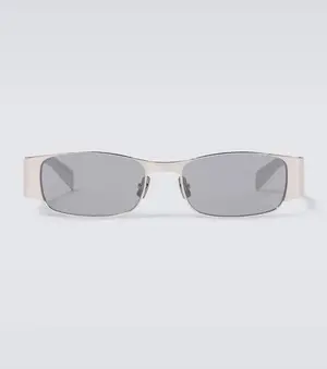Saint Laurent Sl 738 Rectangular Sunglasses - Silver