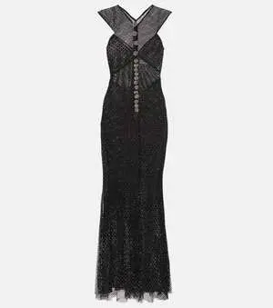 Self-portrait Embellished Evening Dresses