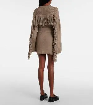 LISA YANG Lovi Cashmere Miniskirt - Beige
