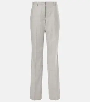 Dries Van Noten Checked Wool Trousers