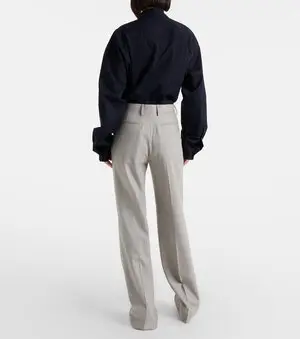 Dries Van Noten Checked Wool Trousers