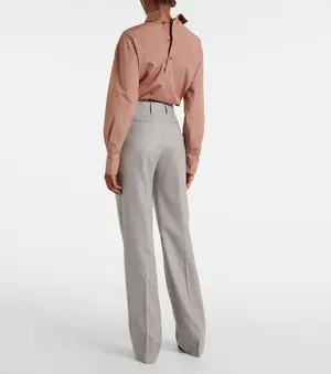 Dries Van Noten Checked Wool Trousers
