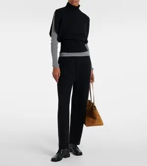 LISA YANG Zaya Knitted Cashmere Sweater - Black