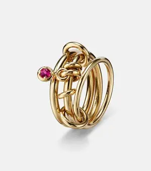 SPINELLI KILCOLLIN Piera Sapphire Linked Rings - Gold