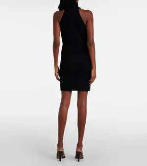 LISA YANG Carmen Ribbed-knit Cashmere Minidress - Black