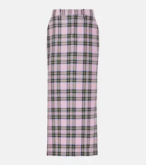 Women's Plaid Midi Skirts
