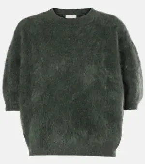 LISA YANG Juniper Cashmere Top Olive