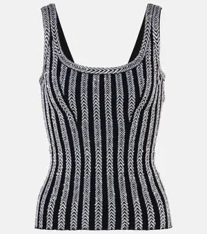 Missoni Zigzag Sequined Tank Top - Black