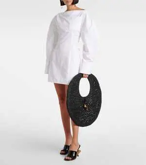 Jacquemus Spiaggia Raffia Shoulder Bag