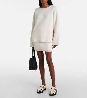 LISA YANG Imogen Knitted Cashmere Miniskirt