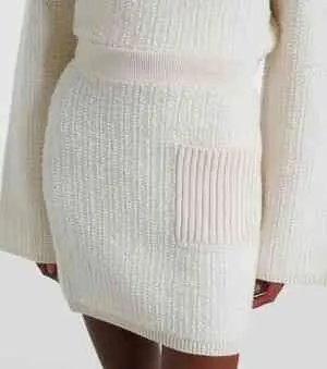 LISA YANG Imogen Knitted Cashmere Miniskirt