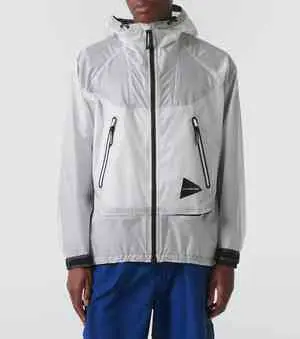 AND WANDER Paneled Raincoat