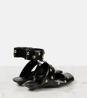 Chloé Jade Studded Leather Flats