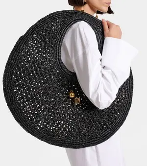 Jacquemus Spiaggia Shoulder Bag - Black