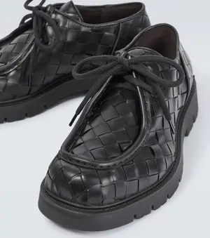 Bottega Veneta Haddock Leather Derby Shoes