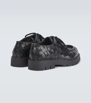 Bottega Veneta Haddock Leather Derby Shoes