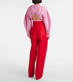 Jacquemus Curzio High-rise Wide-leg Pants