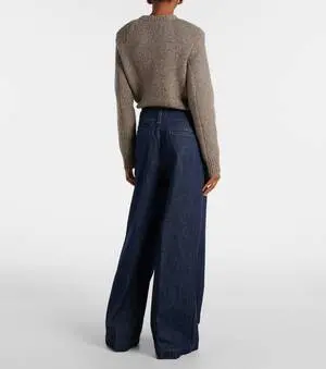 FRAME High-rise Wide-leg Jeans