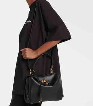 Balenciaga Rodeo Small Leather Tote Bag - Black