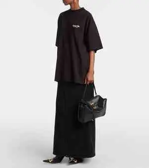 Balenciaga Rodeo Small Leather Tote Bag - Black