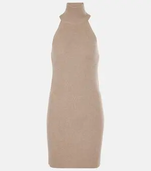LISA YANG Carmen Ribbed-knit Cashmere Minidress