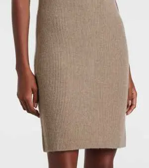 LISA YANG Carmen Ribbed-knit Cashmere Minidress