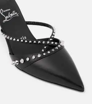 CHRISTIAN LOUBOUTIN Tatoosh 70 Studded Leather Mules - Black