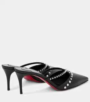 CHRISTIAN LOUBOUTIN Tatoosh 70 Studded Leather Mules - Black