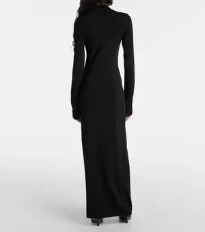 Galvan Iris Turtleneck Maxi Dress